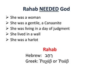 The Faith of Rahab | PPTX