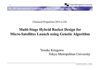 Multi-Stage Hybrid Rocket Design for Micro-Satellites Launch using ...