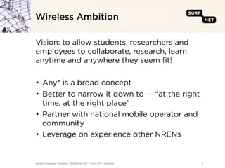 Anywhere, anytime, any place - embrace the Martini Principle | PDF