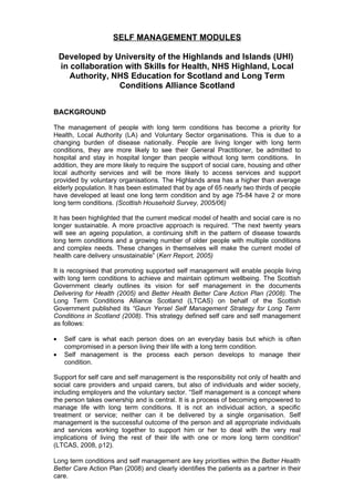 110614 uhi self management modules peg 2011-2012 | DOC