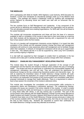 110614 uhi self management modules peg 2011-2012 | DOC