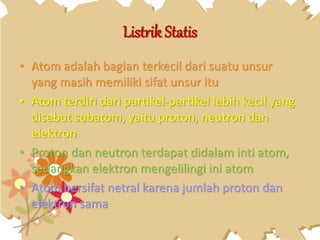 listrik statis | PPTX