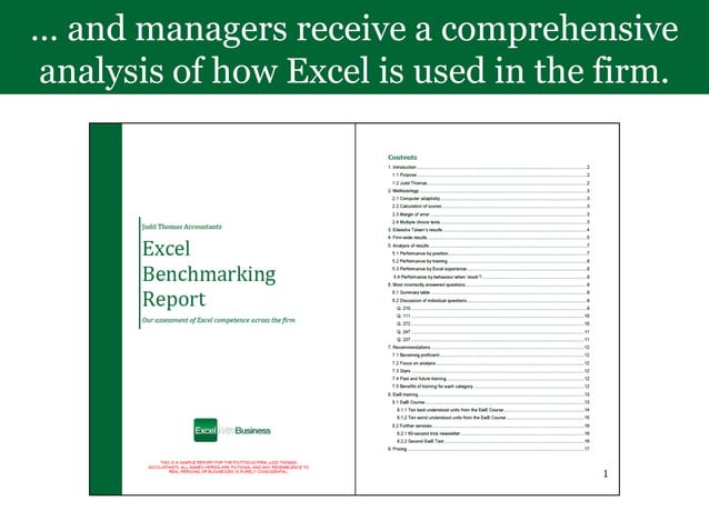 Excel Benchmarking Report - Preview | PPTX