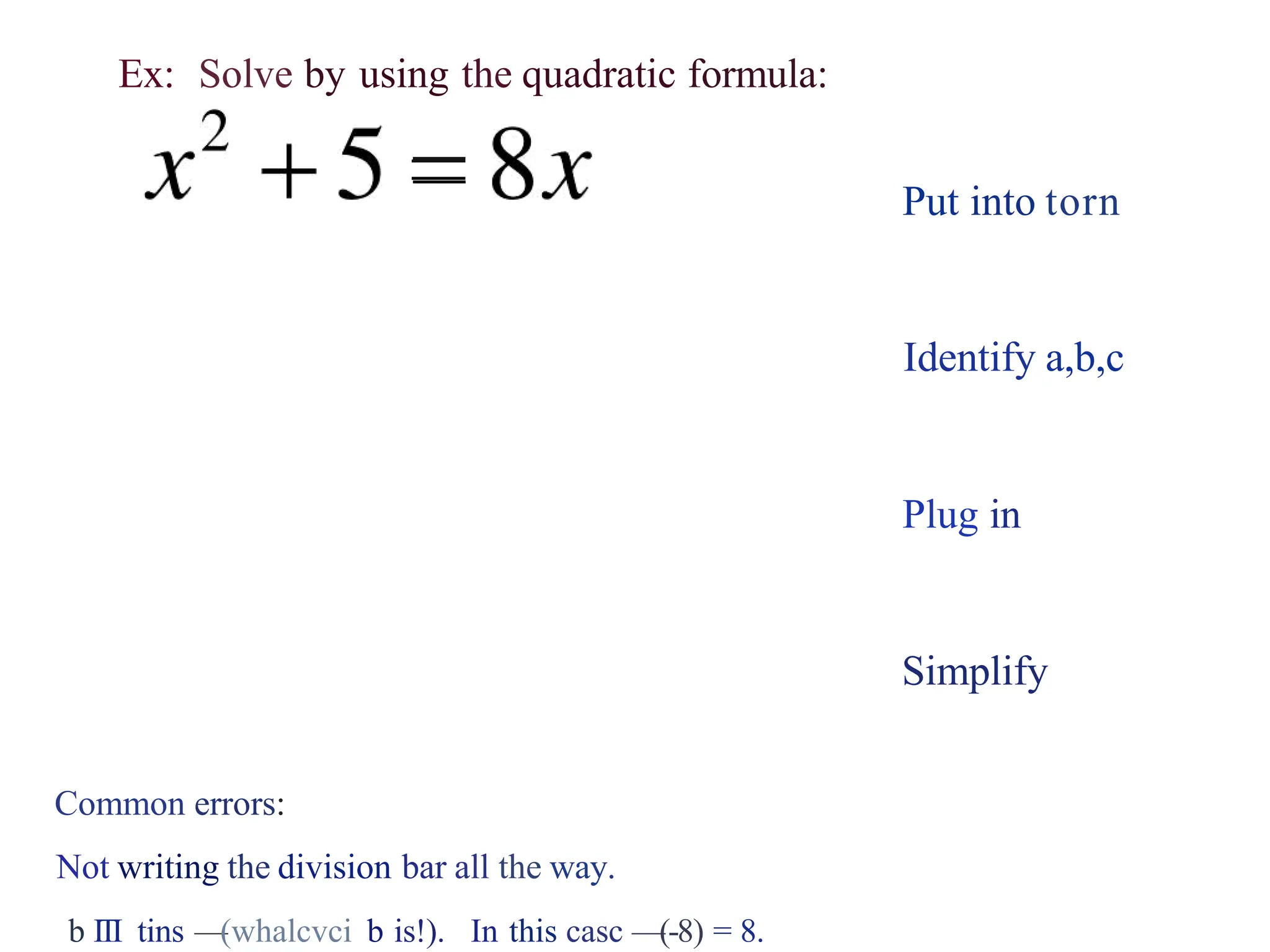 Quadratic equation power point presentation .pptx