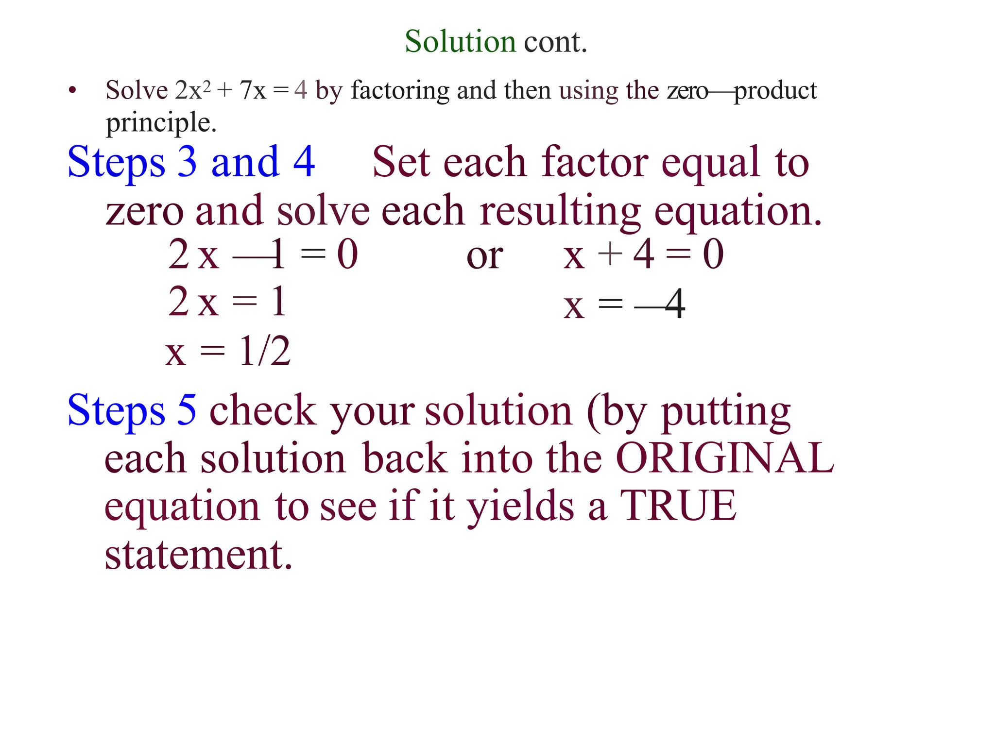 Quadratic equation power point presentation .pptx