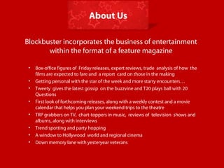 Blockbuster Overview | PPT | Media Industry | Industries