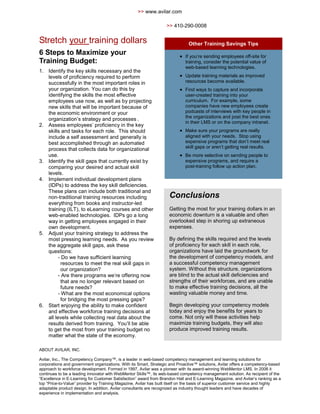 6 Steps To Maximize Training Budgets | PDF