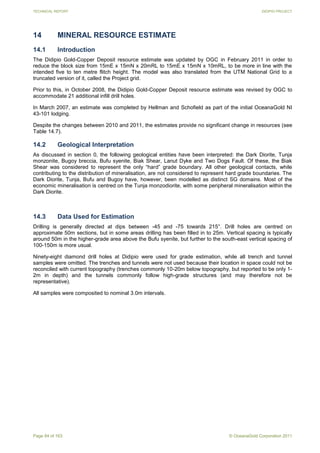 OceanaGold -110729 NI-43-101-Technical-Report-Didipio | PDF