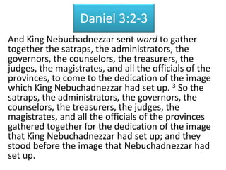 The Faith of Shadrach, Meshach & Abednego | PPTX