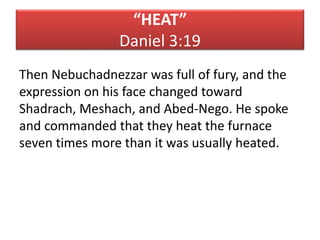 The Faith of Shadrach, Meshach & Abednego | PPTX