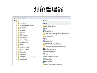 110824 knoss-windows系统机制浅析 | PPT