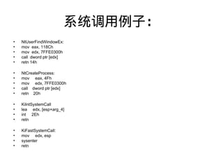 110824 knoss-windows系统机制浅析 | PPT