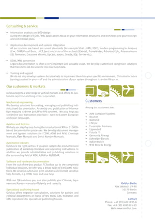Ovidius GmbH: Your partner for SGML/ XML-based processes and solutions | PDF | Desktop ...