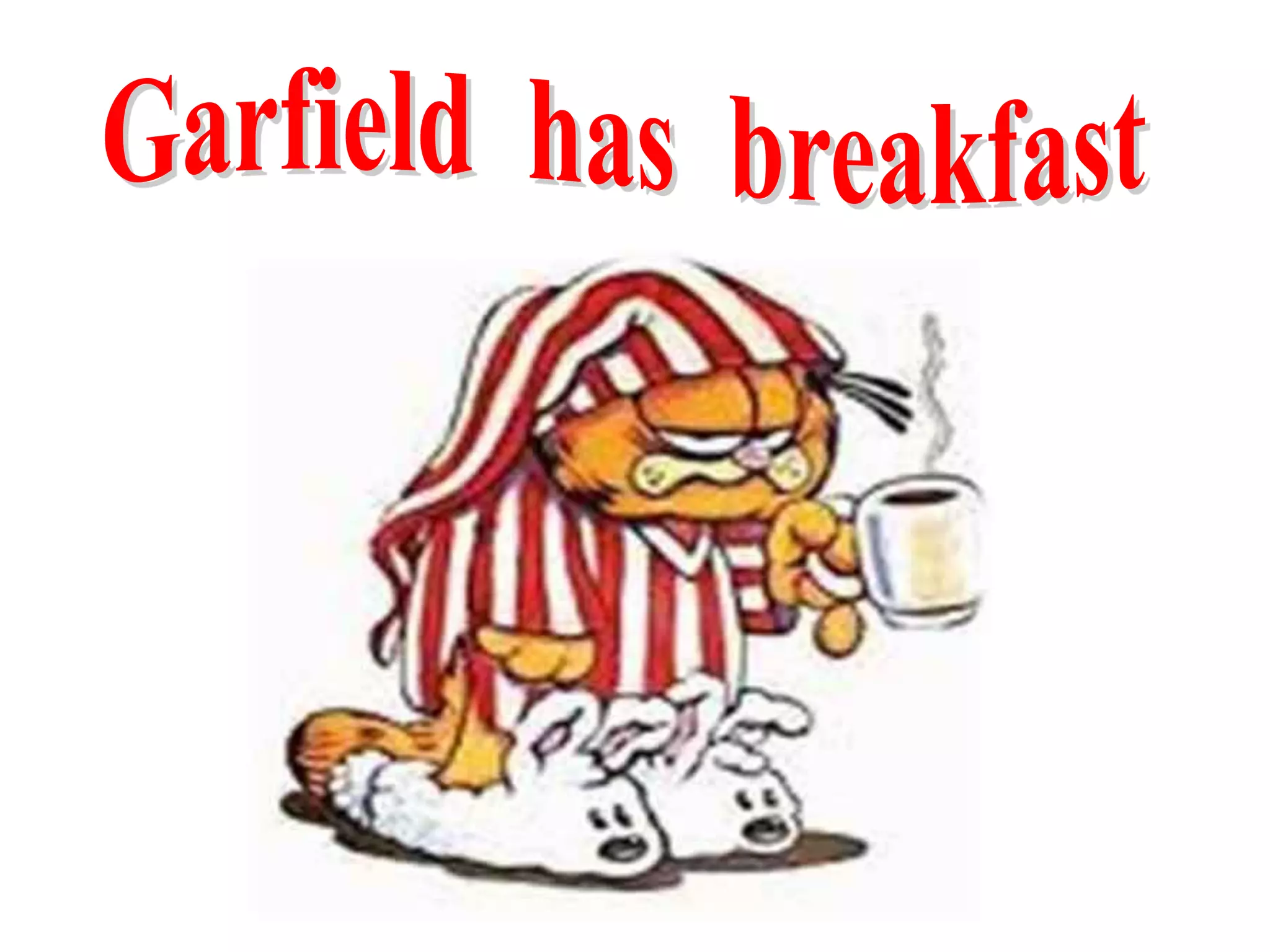 garfield's daily routine | PPT