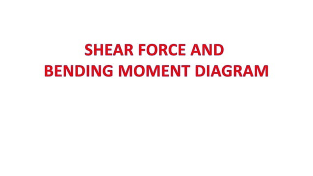 Shear force and bending moment diagram for simply supported beam _1P | PPTX