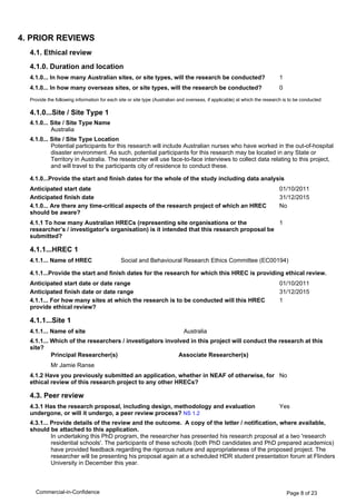 National Ethics Application Form | PDF