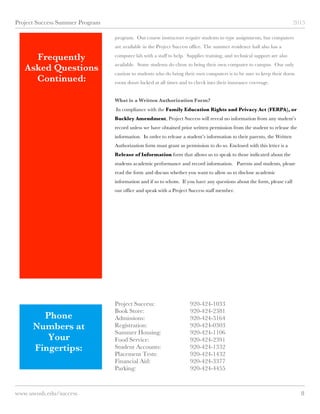 Project Success Summer Program Brochure | PDF