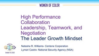1109 High-Performance Collaboration | PPT