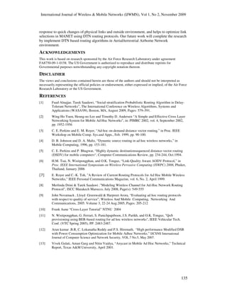 SNR/RP Aware Routing Algorithm: Cross-Layer Design for MANETS | PDF