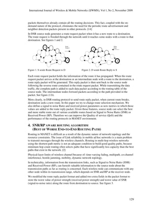 SNR/RP Aware Routing Algorithm: Cross-Layer Design for MANETS | PDF