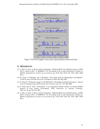 A QUANTITATIVE ANALYSIS OF HANDOVER TIME AT MAC LAYER FOR WIRELESS MOBILE NETWORKS | PDF