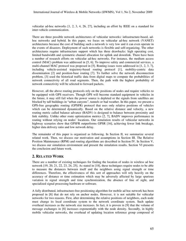 Gpsfr Gps Free Routing Protocol For Vehicular Networks With