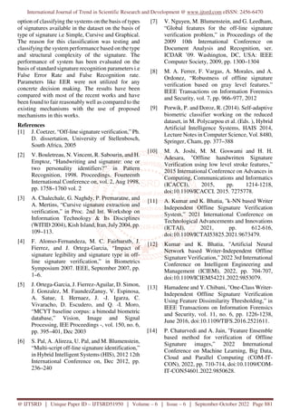 Comprehensive Review of Offline Signature Verification Mechanisms | PDF