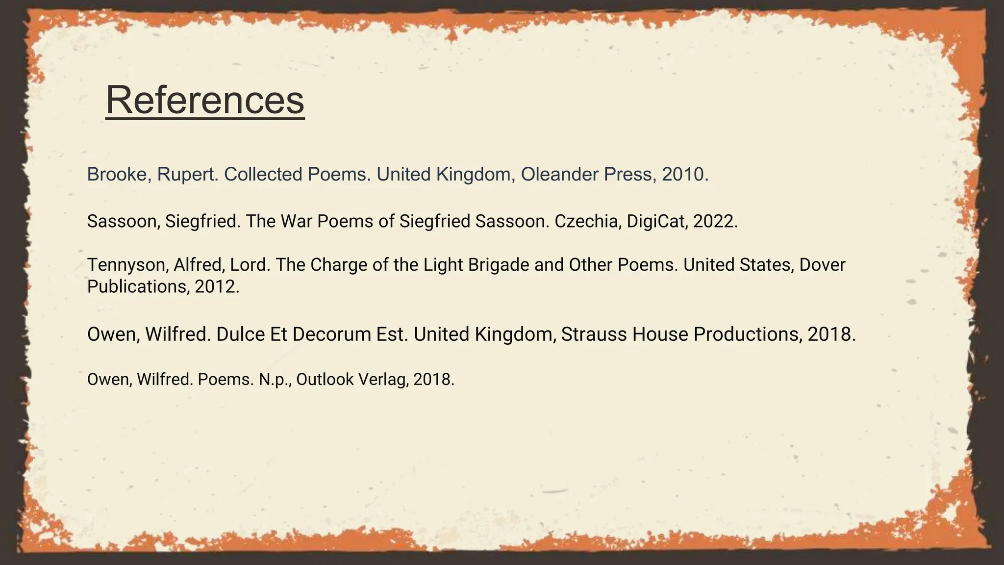 110 History of English Literature 1900-2000. Poetic Battleground ...
