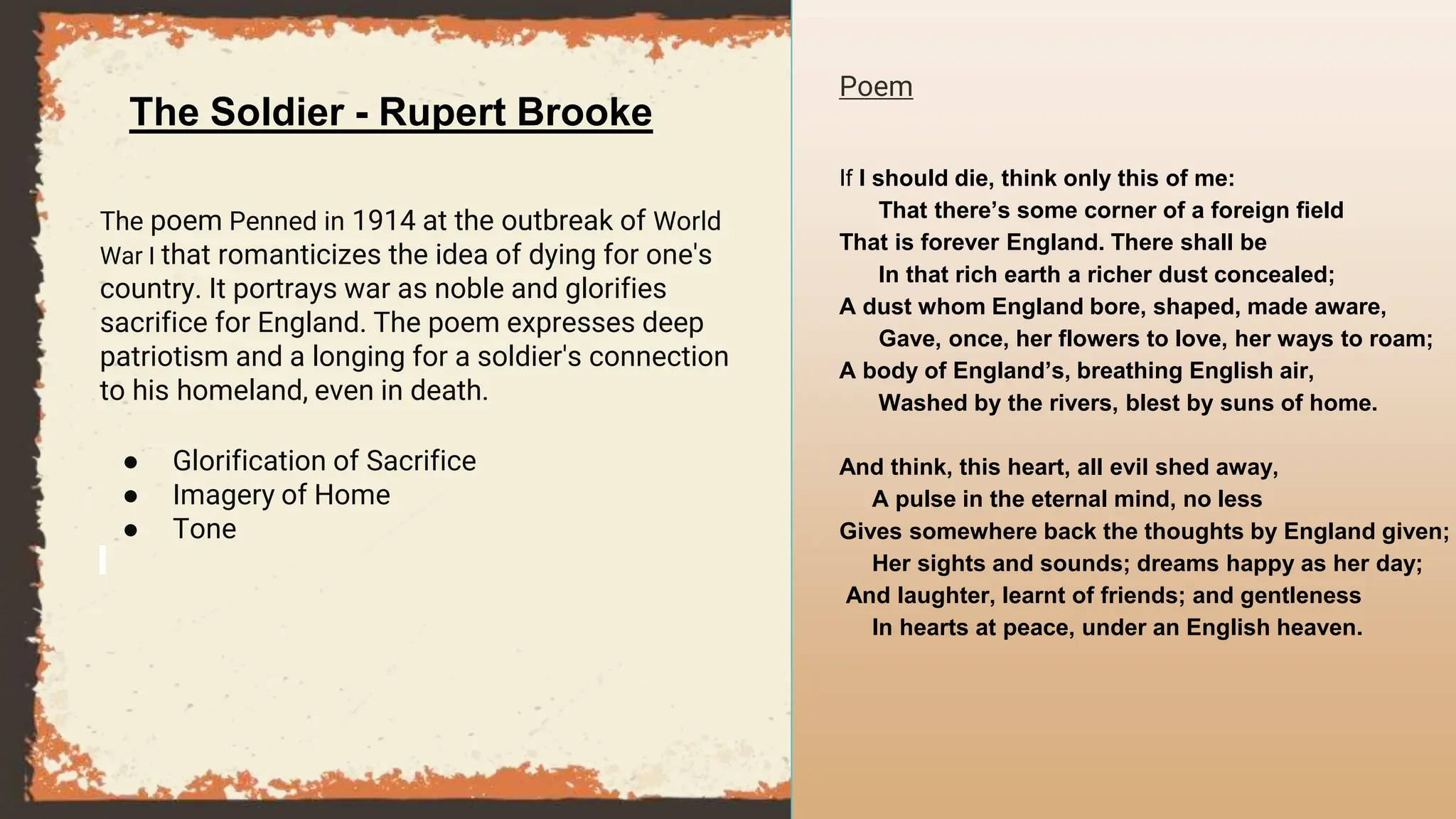 110 History of English Literature 1900-2000. Poetic Battleground ...