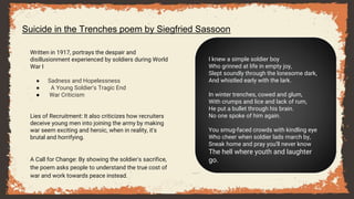 110 History of English Literature 1900-2000. Poetic Battleground ...