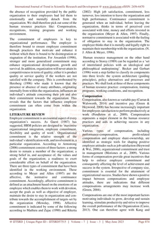 Human Resource Practices and their Impact on Employee Commitment in the ...