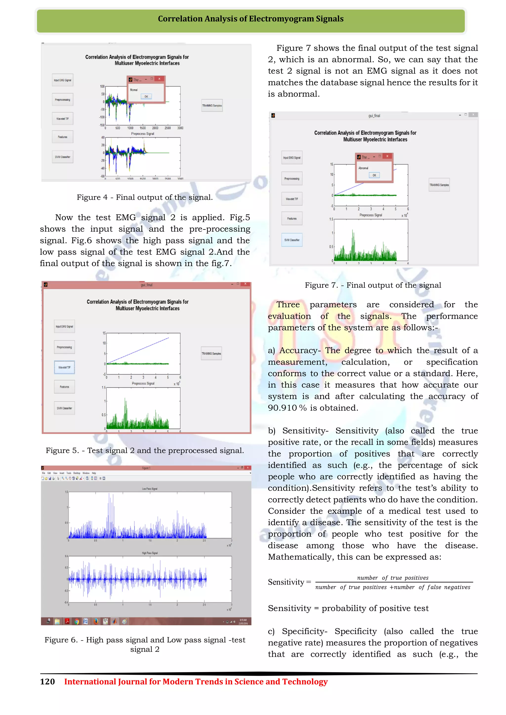 Correlation Analysis of Electromyogram Signals | PDF