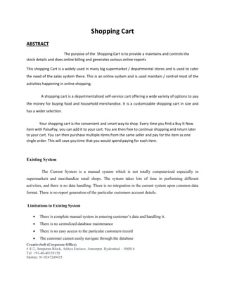 shopping cart Abstract 2017 | PDF | Computing | Technology & Computing