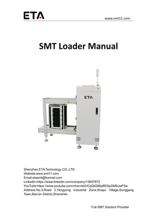110 v smt loader manual | PDF
