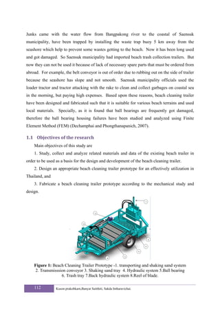 Design and Construction of Beach Cleaning Trailer by Finite Element ...