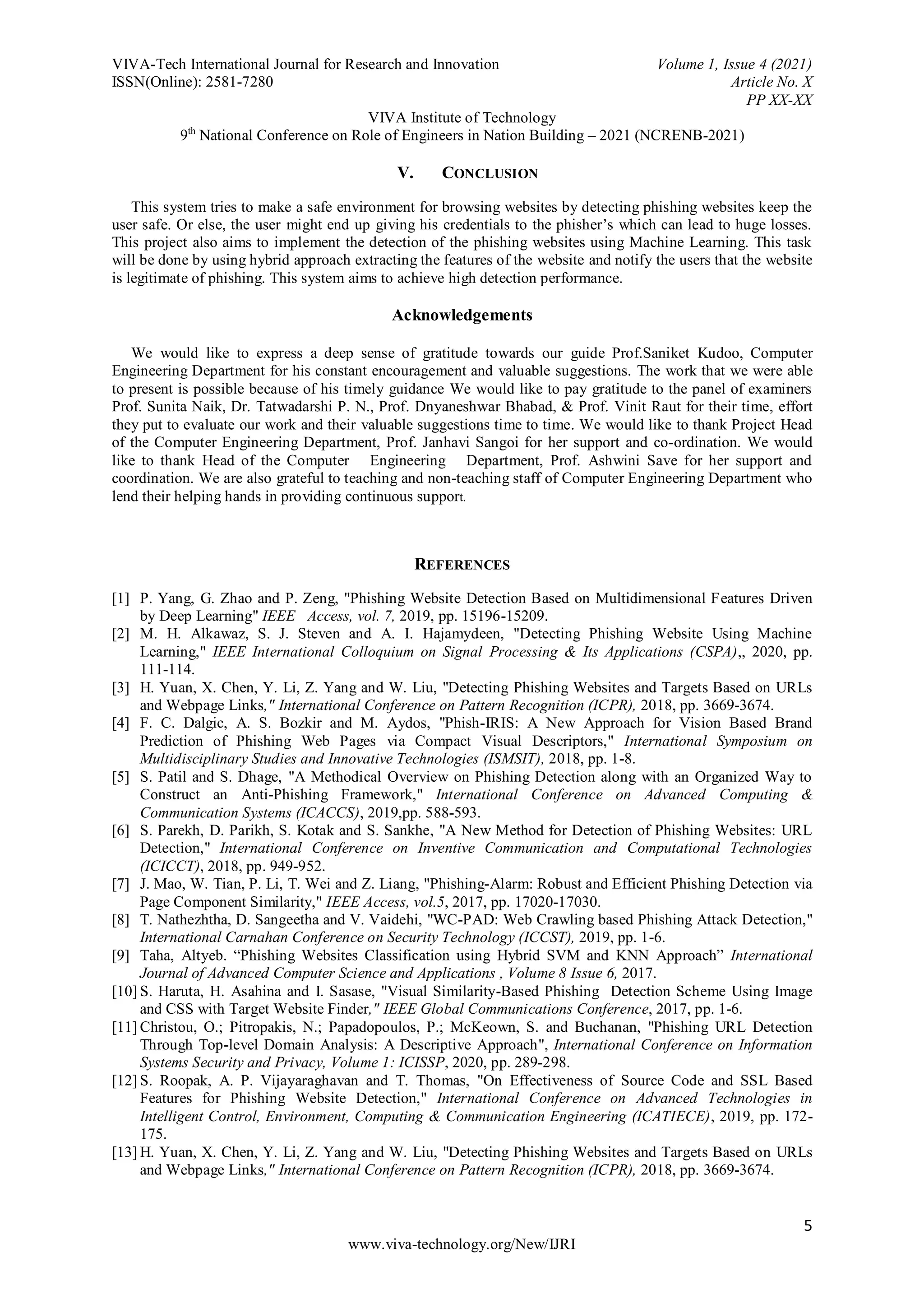 A Hybrid Approach For Phishing Website Detection Using Machine Learning Pdf