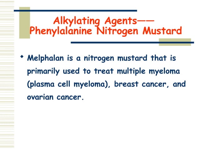 anticancer chemotherapy drugs and classification | PPTX