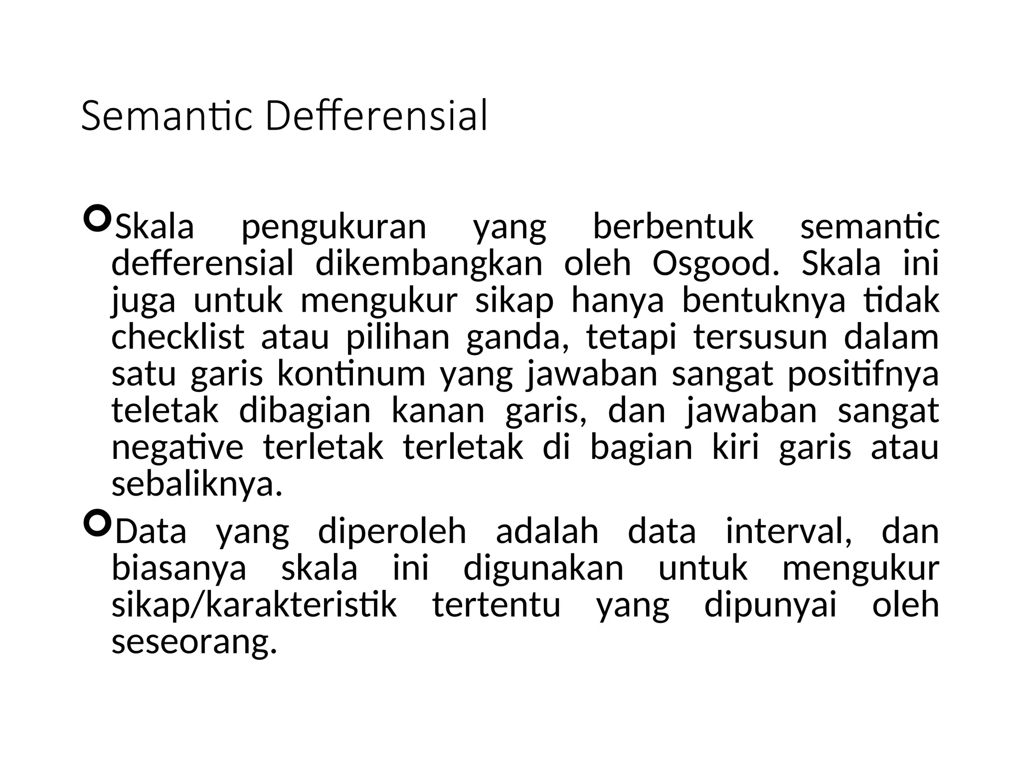 Metodologi penelitian. Pertemuan 6. Skala pengukuran variabel | PPT