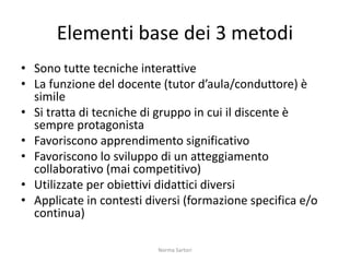 Esperienze e metodi didattici (Norma Sartori) | PPSX