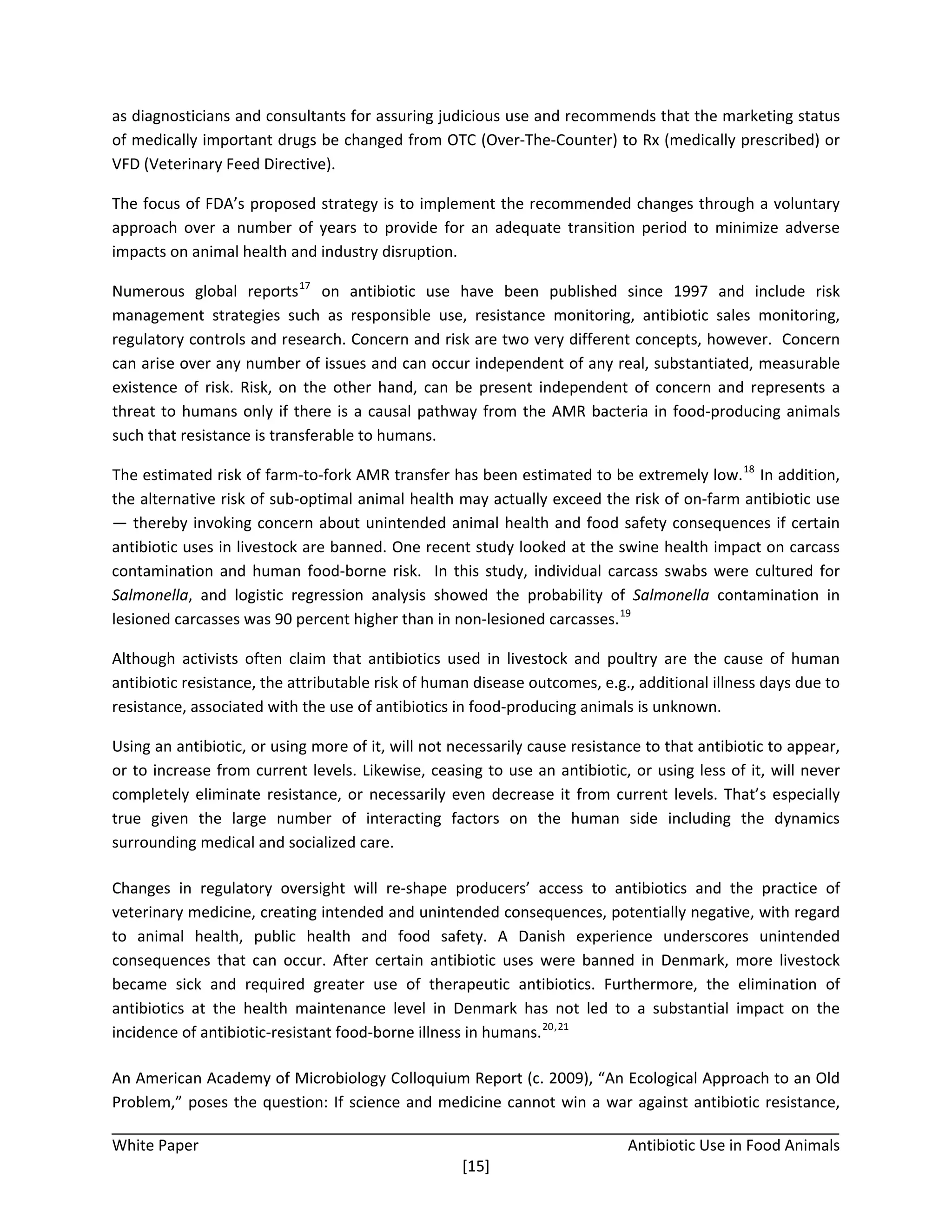 Antibiotic Use in Food Animals | PDF