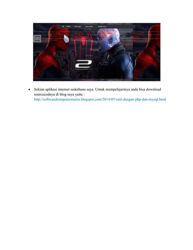 Xml Dengan Php Dan Mysql Docx