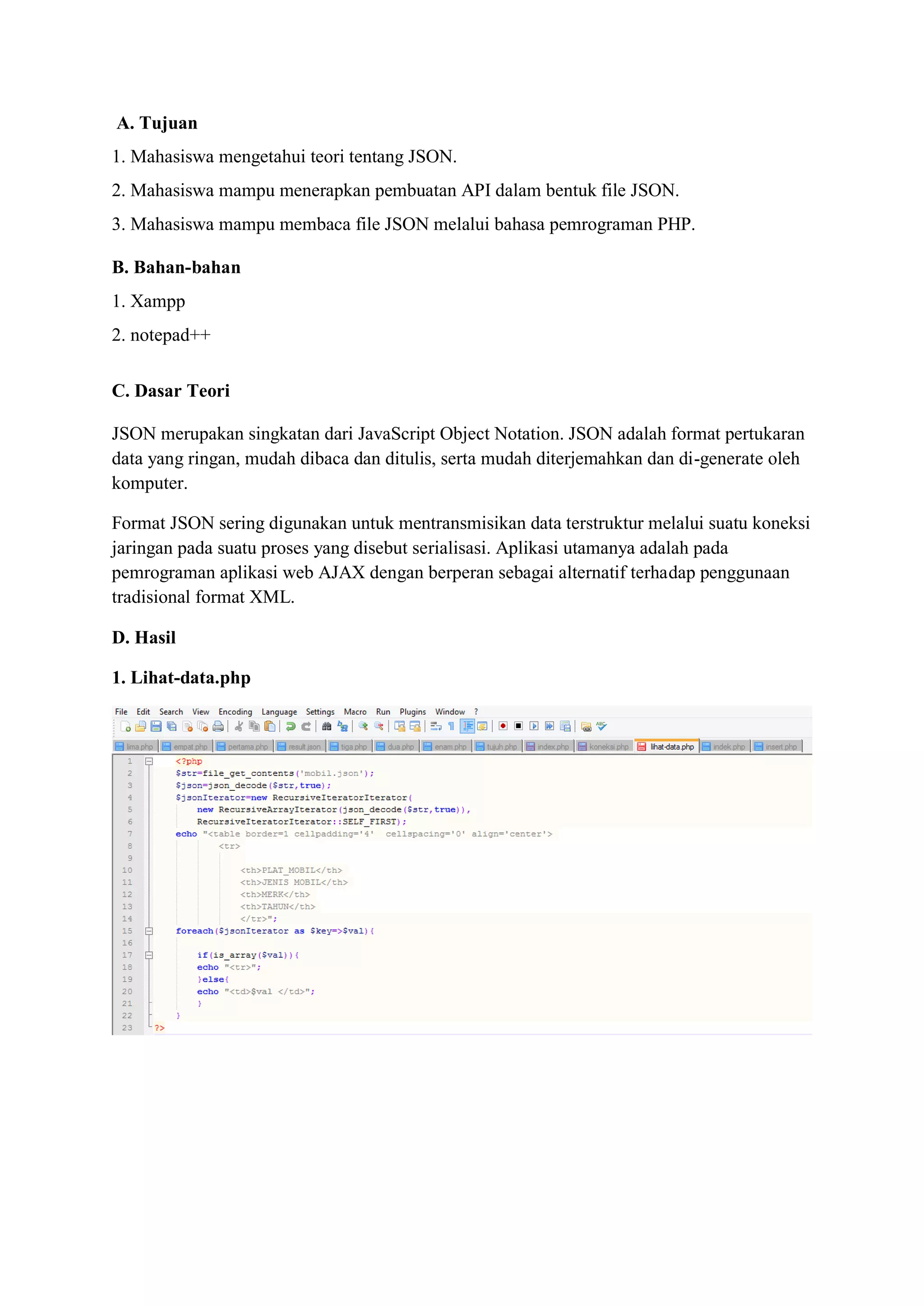 Laporan Pemrograman API | PDF