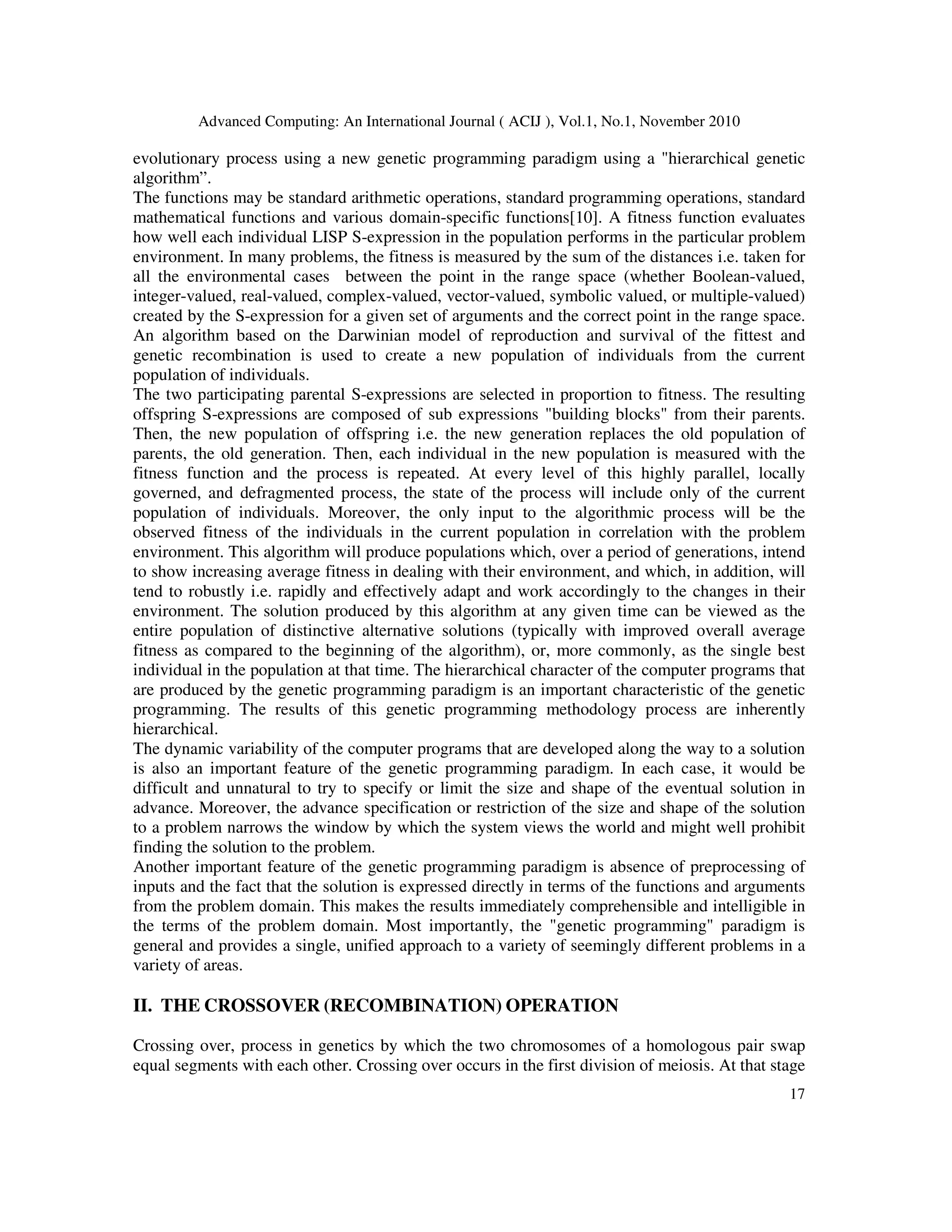 Genetic Algorithms and Programming - An Evolutionary Methodology | PDF