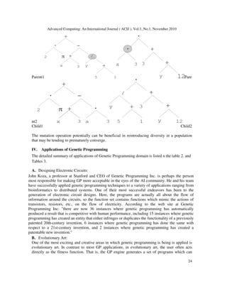 Genetic Algorithms and Programming - An Evolutionary Methodology | PDF