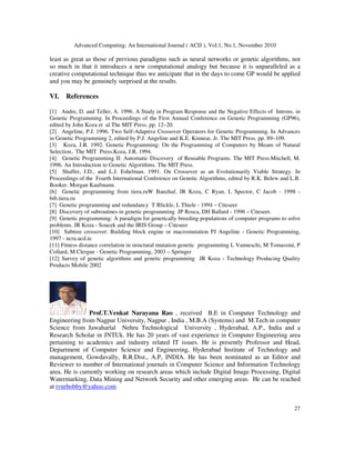 Genetic Algorithms and Programming - An Evolutionary Methodology | PDF