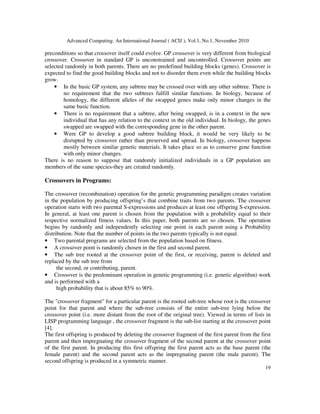 Genetic Algorithms and Programming - An Evolutionary Methodology | PDF