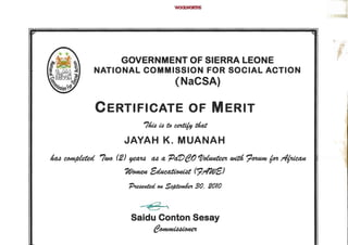 NaCSA Merit | PDF
