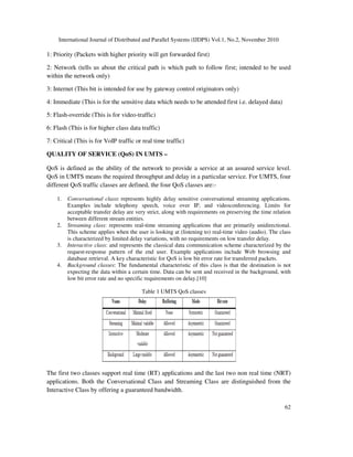 Performance Evaluation of QoS parameters in UMTS Network Using Qualnet | PDF