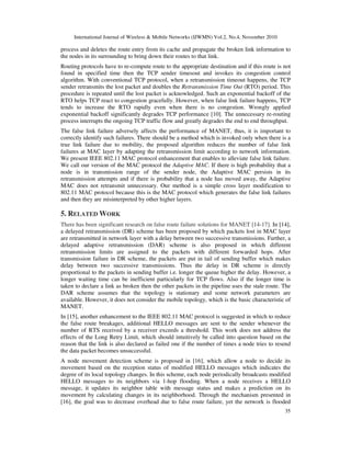 Adapting Mac 802.11 For Performance Optmization Of Manet Using Cross Layer Interaction | PDF