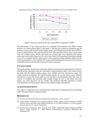 Energy Efficient Clustering and Routing in Mobile Wireless Sensor Network | PDF | Internet of ...
